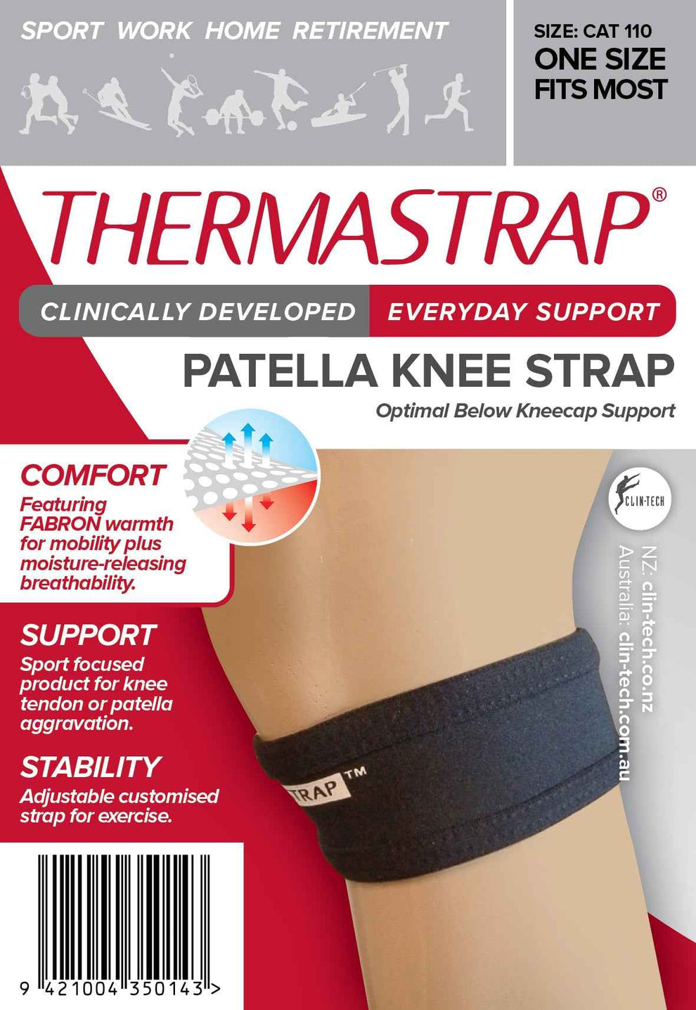 Patella Strap - Thermastrap Patella Support for Knee Pain Relief – Clin ...